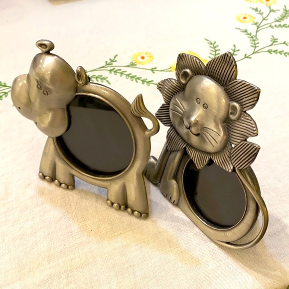 Fetco Home Decor | Accents | Vintage Fetco Set Of 2 Pewter Jungle Theme ...